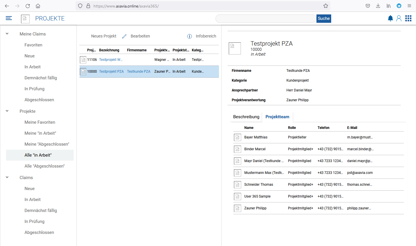 Funktionen - axavia 365